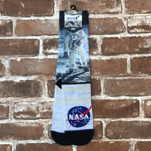 Bioworld | Underwear & Socks | Nasa Space Graphic Print Astronaut Crew Socks | Poshmark